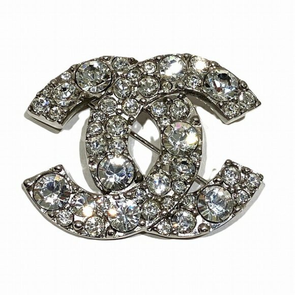 CHANEL | Jewelry | Chanel Coco Mark Rhinestone Accessory Brooch | Poshmark